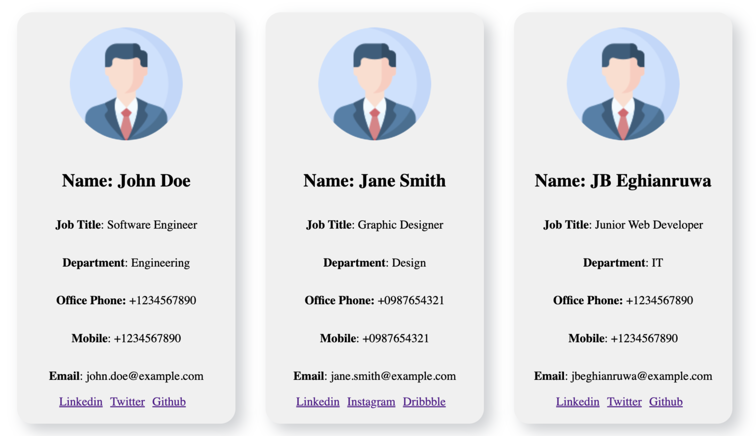 Design Responsive User Profile Card Template Using Html Css And Js Pbc Webdev