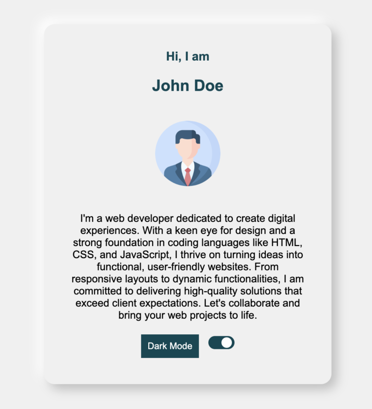 Design Responsive User Profile Card Template Using Html Css And Js